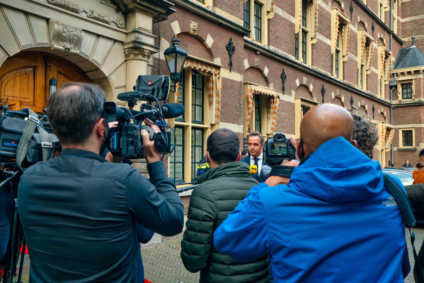 Press conference in The Hague to discuss safety of journalists in the ...