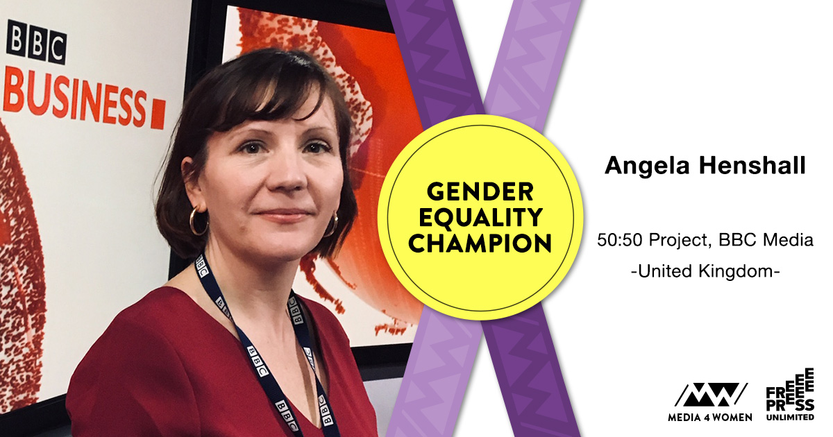 Gender Equality Champion 2020: Angela Henshall | Free Press Unlimited
